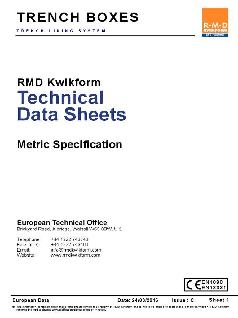 RMD Trench Boxes - Issue C | PDF