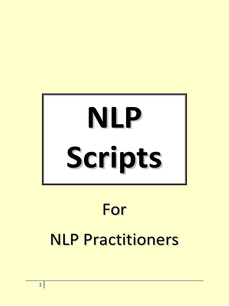 NLP Master Scripts | PDF | Phobia | Feeling