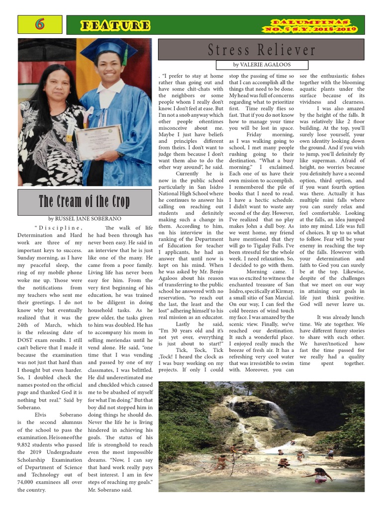 The Cream of The Crop: Stress Reliever | PDF