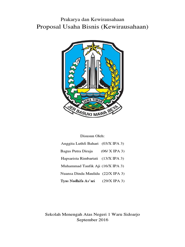 Contoh Proposal Kewirausahaan | PDF