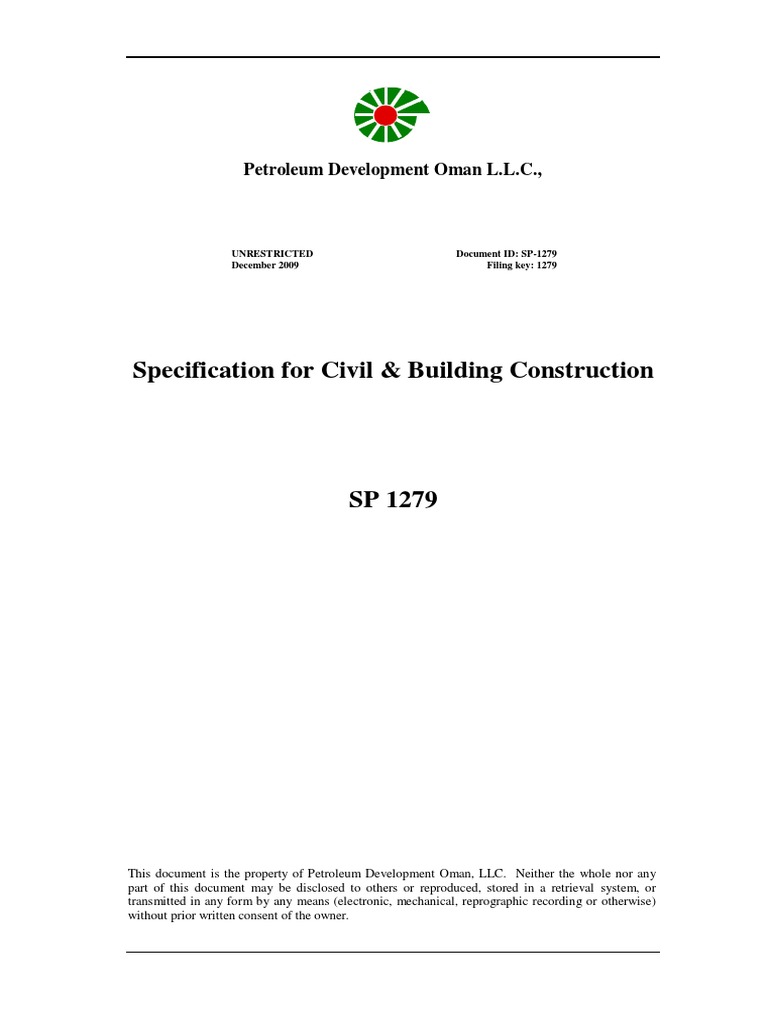 PDO sp1279 | PDF | Specification (Technical Standard) | Road