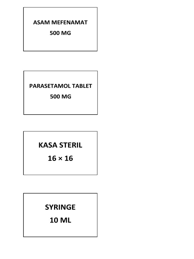 Label Obat | PDF