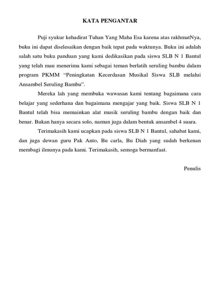 Teknik Dasar Bermain Seruling Bambu | PDF