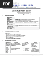 DRRM Accomplishment Report | PDF | Human Nature | Behavior Modification
