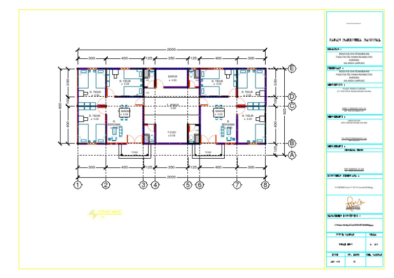 Denah Mess Karyawan | PDF