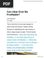 Cost Structure of Uber | PDF | Expense | Revenue