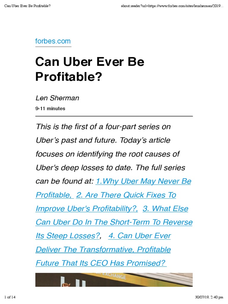 Uber Case Study | PDF | Lyft | Competition