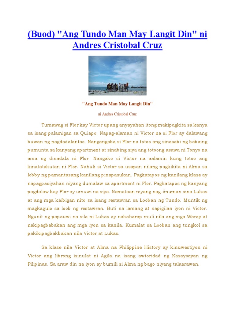 Ang Tondo Ay May Langit Din | PDF