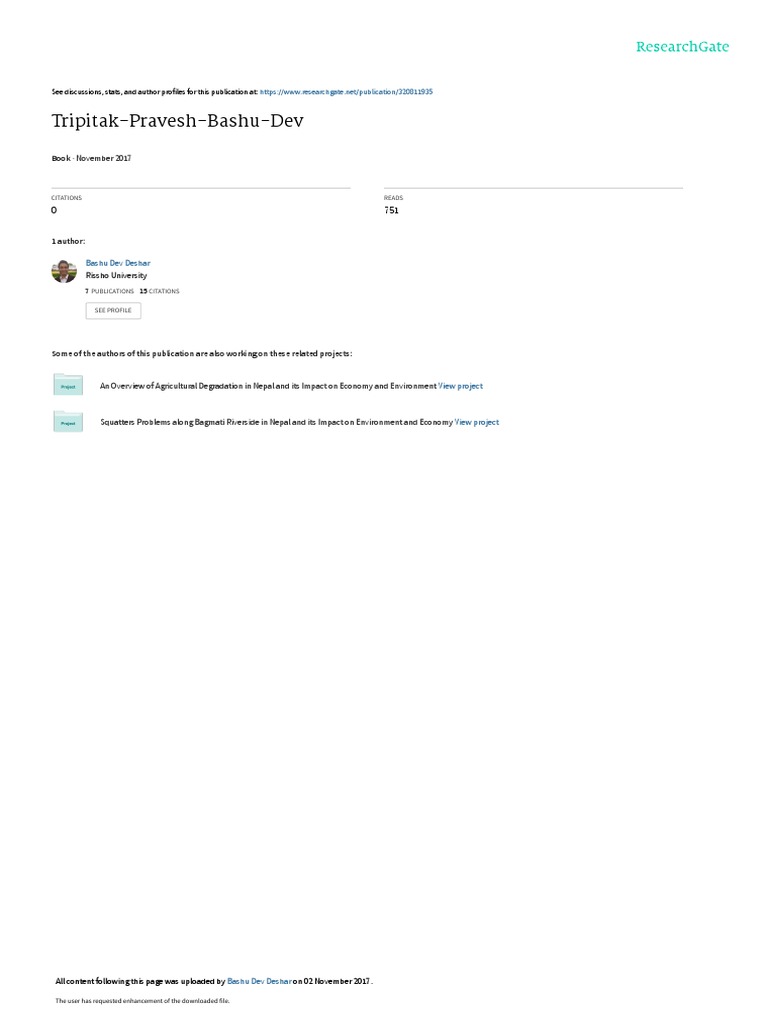 Tripitak Pravesh Bashu Dev | PDF | Computers