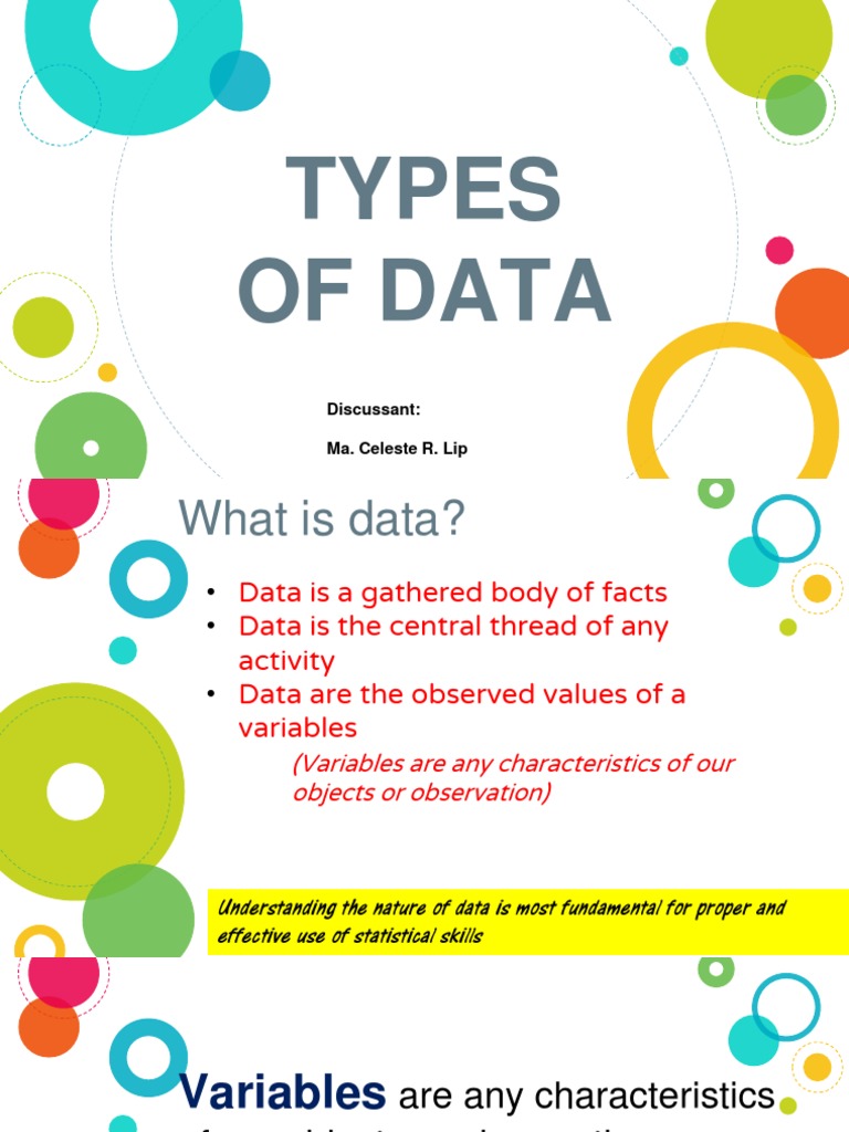 Types of Data | PDF | Level Of Measurement | Categorical Variable