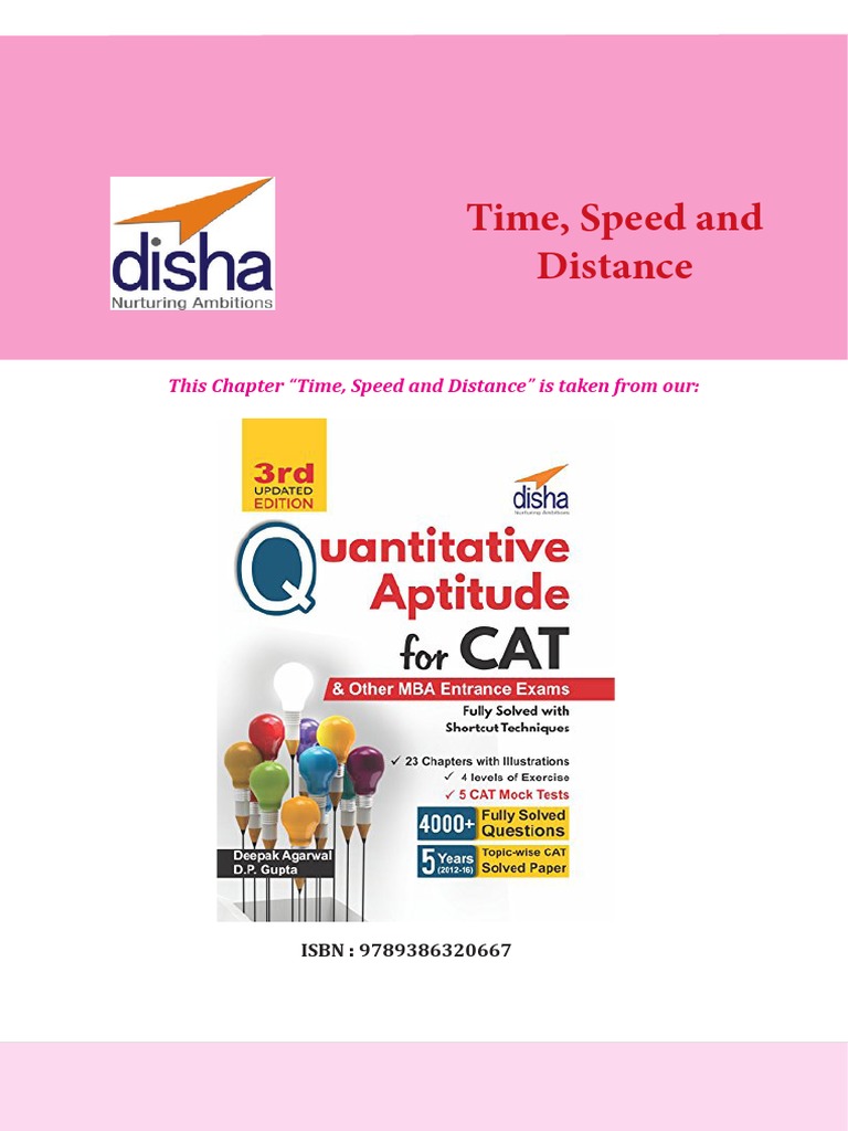 Cat Aptitude | PDF | Acceleration | Speed