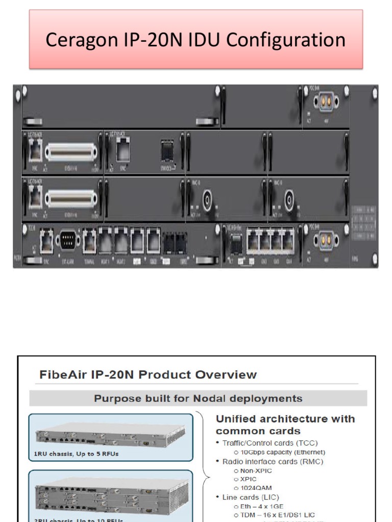 Ceragon Ip20 N | PDF