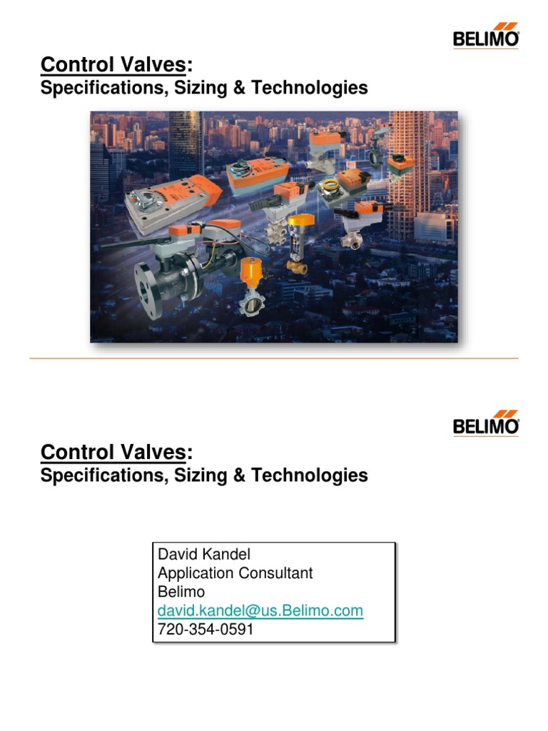 Control Valves:: Specifications, Sizing & Technologies | PDF | Valve ...