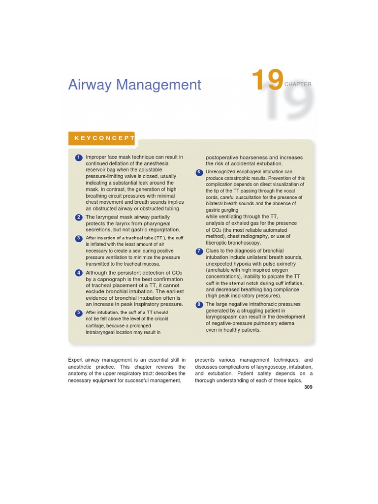 Airway Management | PDF | Larynx | Primate Anatomy