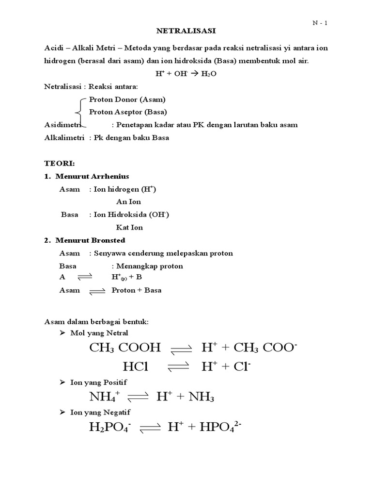Netralisasi | PDF