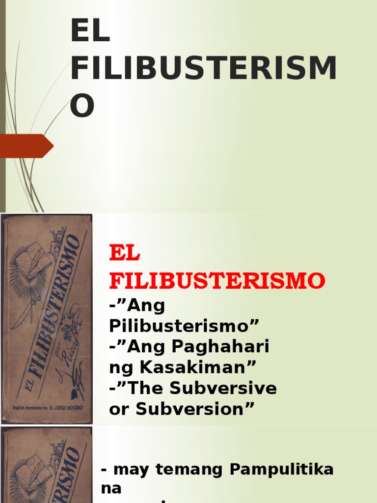 El Filibusterismo Powerpoint | PDF