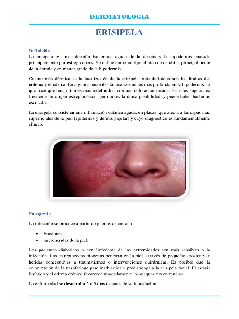 Erisipela y Sindrome Piel Escaldada | PDF | Condiciones cutáneas ...