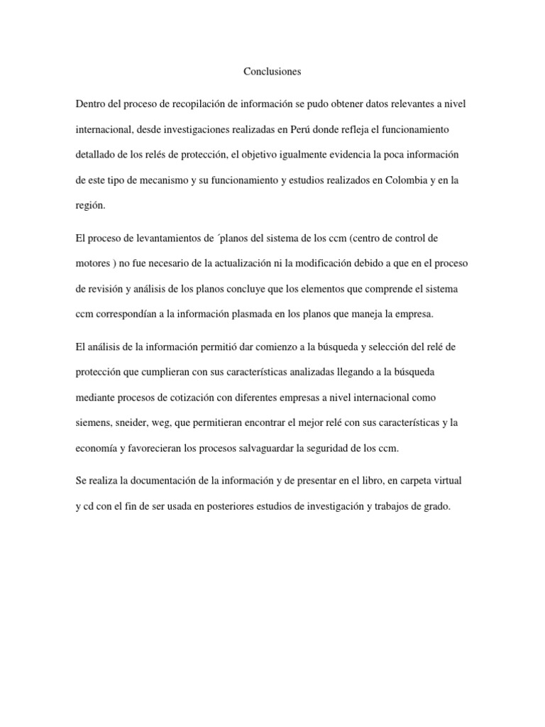 Conclusion Es | PDF | Informática