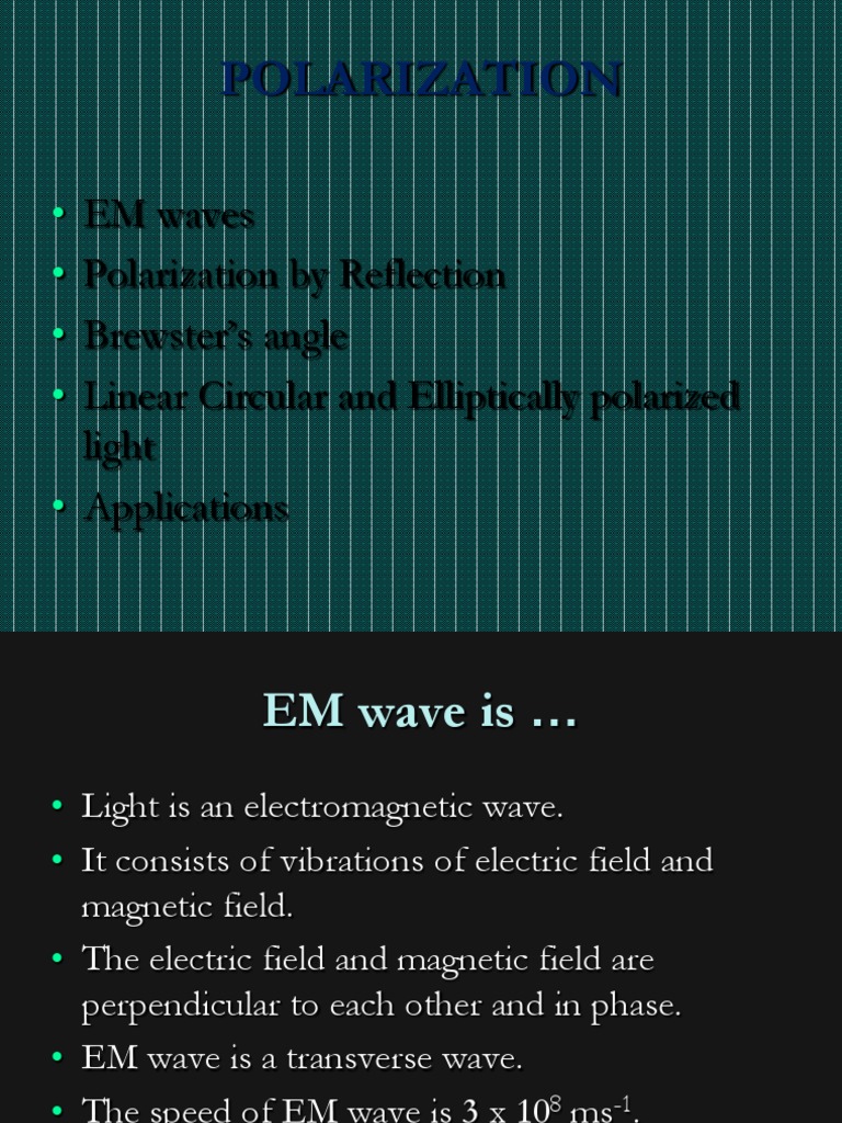 Exploring the Fundamentals of Polarized Light: An In-Depth Look at ...