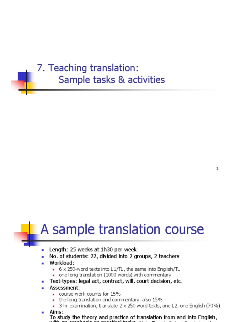 Translation Activities for Students | PDF | Second Language | Translations