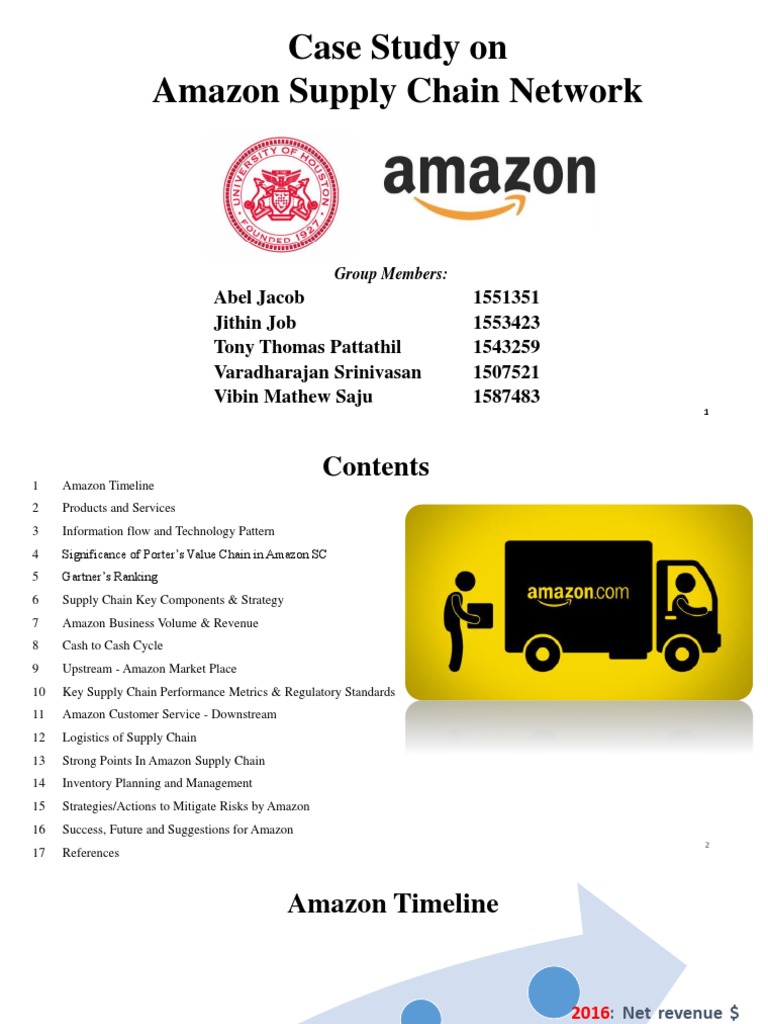 Case Study On Amazon Supply Chain Metric | PDF | Logistics | Supply Chain