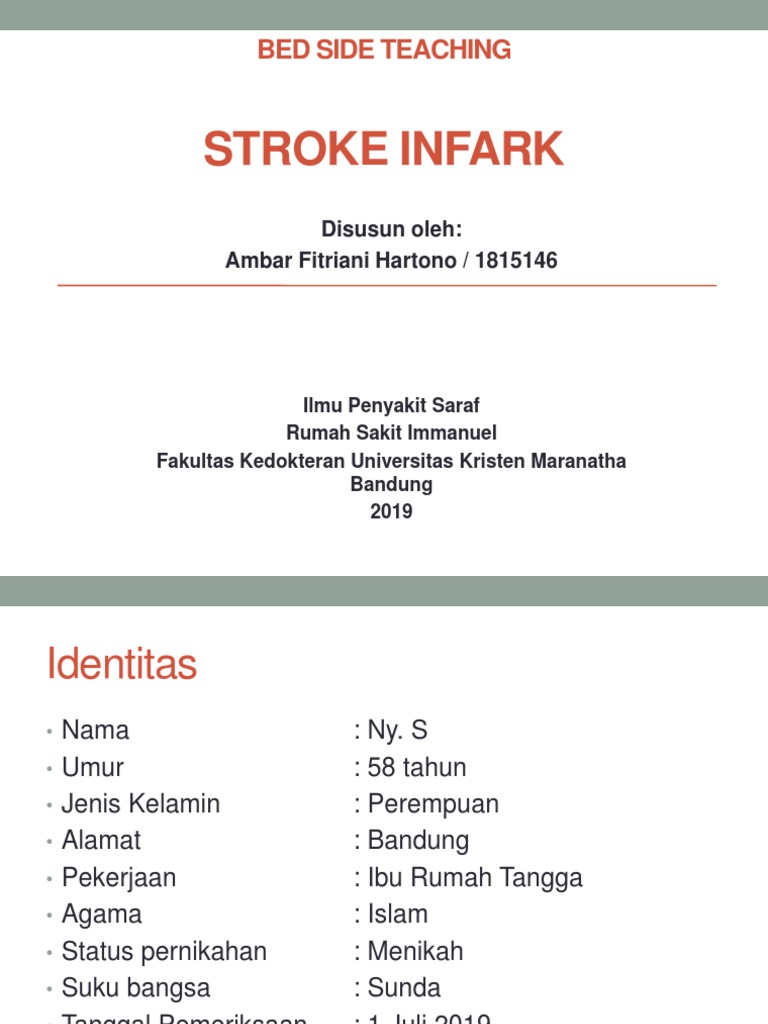 Stroke Infark | PDF