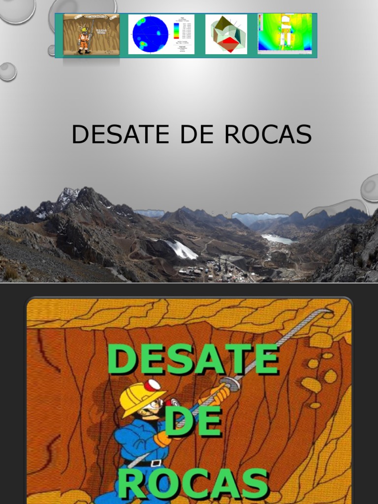 Capacitacion de Desate de Rocas, Año 2019 | PDF | Roca (geología ...