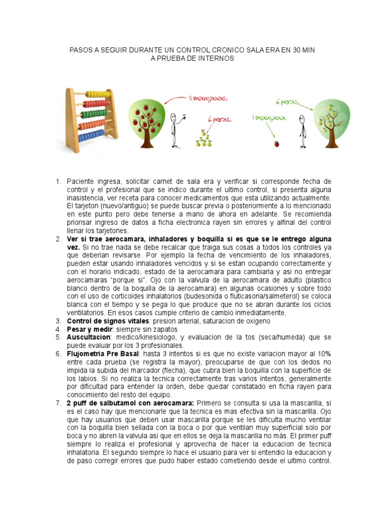Control A Sala Era: A Prueba de Internado | PDF | Asma | Tos
