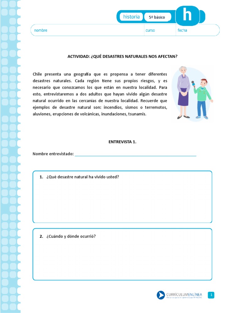 Entrevista Desastres Naturales | PDF