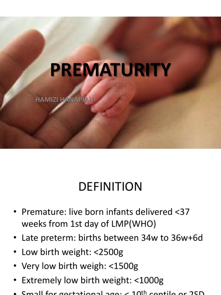 PREMATURITY | PDF | Preterm Birth | Neonatal Intensive Care Unit