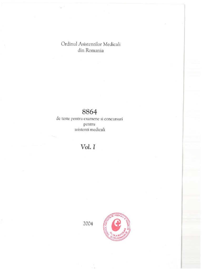 Teste Asistenti - Volumul 1-2004.compressed | PDF