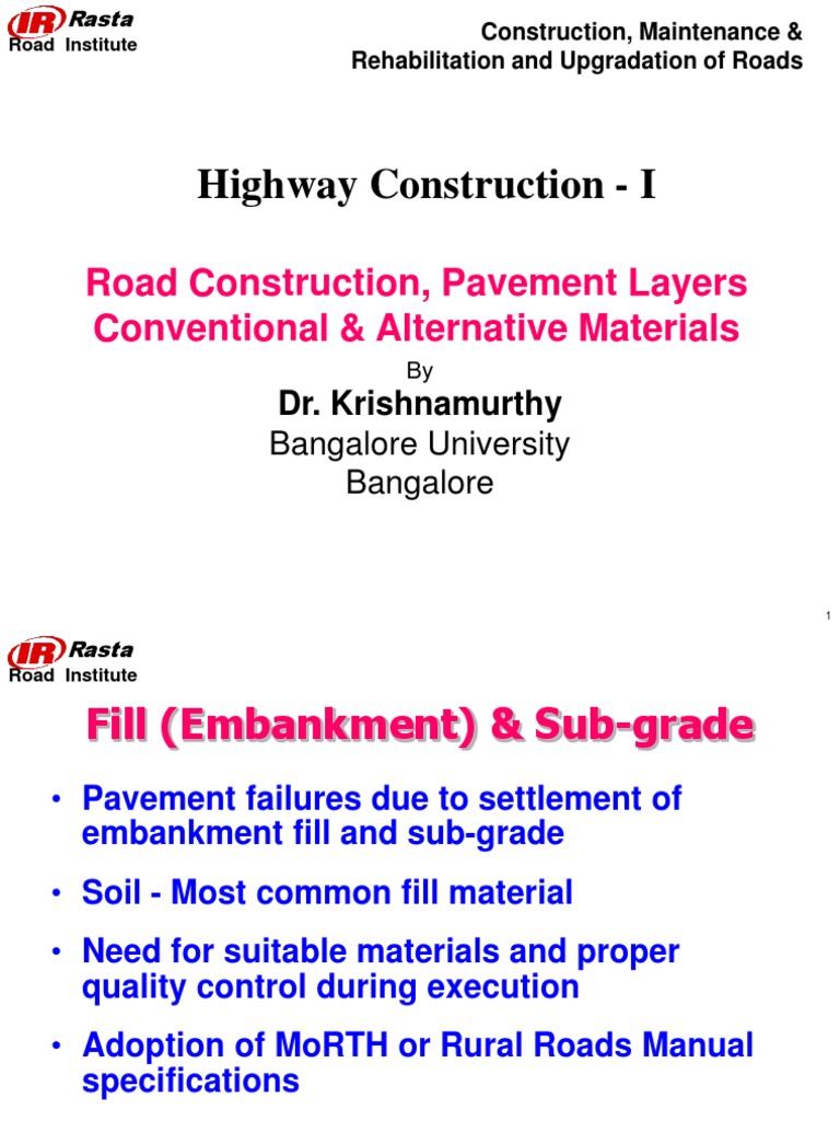 Road Construction Layers and Materials | PDF | Road | Road Surface