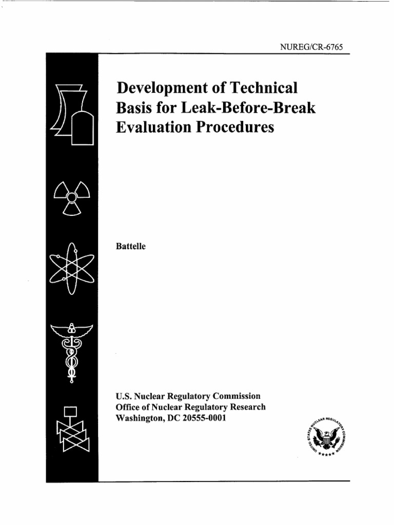 Nureg CR 6575 Diesel Gen | PDF | Nuclear Regulatory Commission | Fracture Mechanics