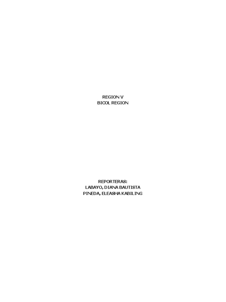 Region 5 | PDF | Nature