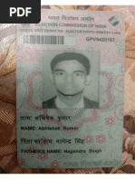 Pancard Back Side | PDF