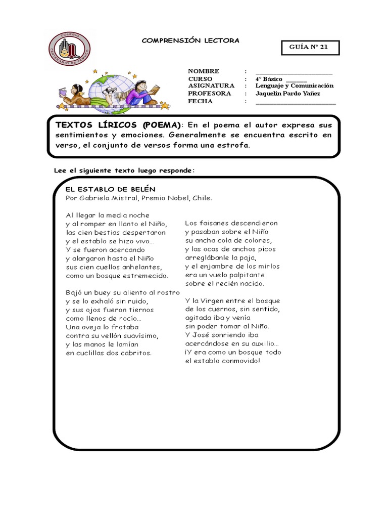 Estrategia Comprensión Lectora | PDF | Poesía