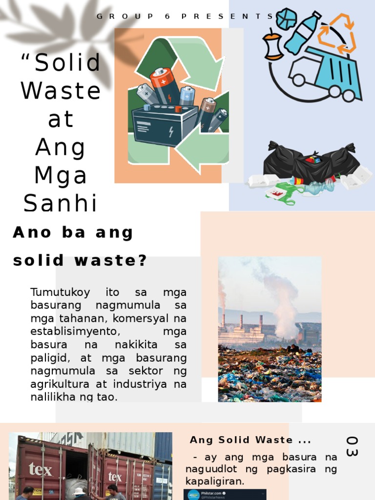 Ang Sanhi NG Solid Waste | PDF