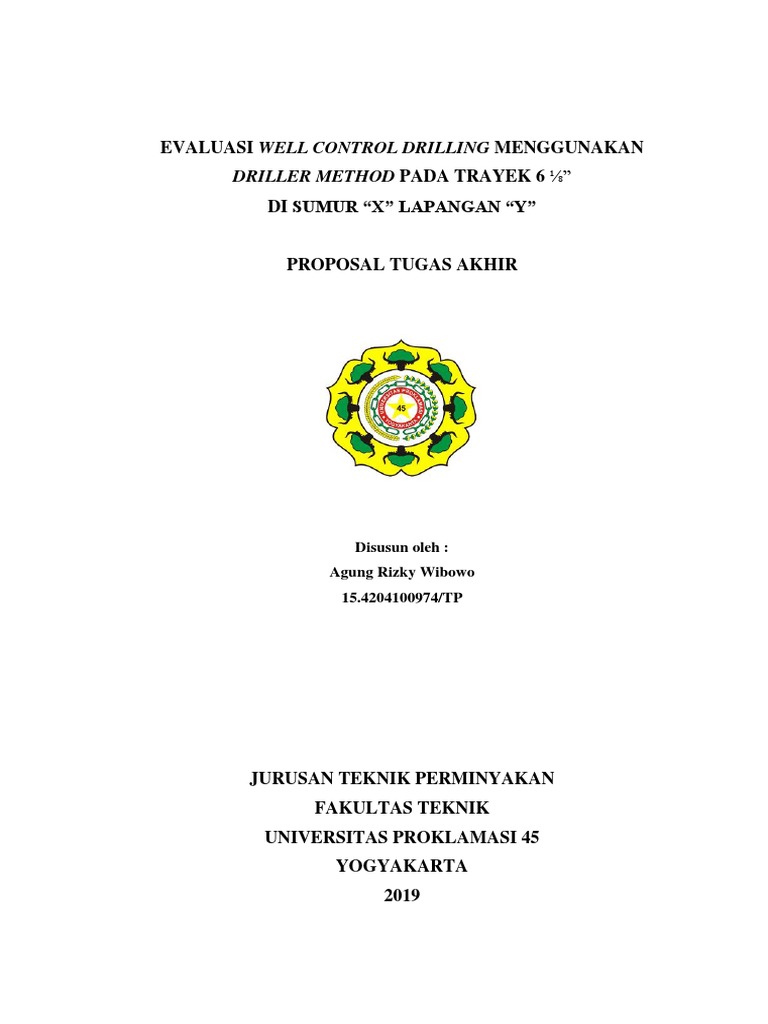 Proposal Well Control | PDF