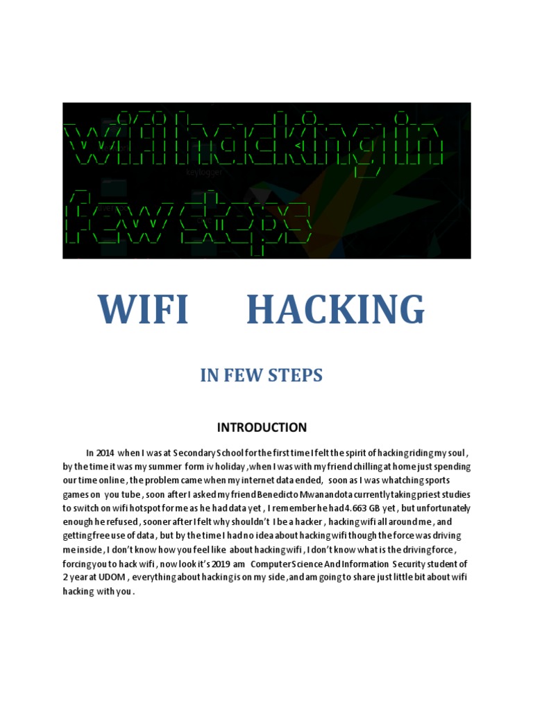 Wifi Hacking in Few Steps | Download Free PDF | Cybercrime | Computer ...