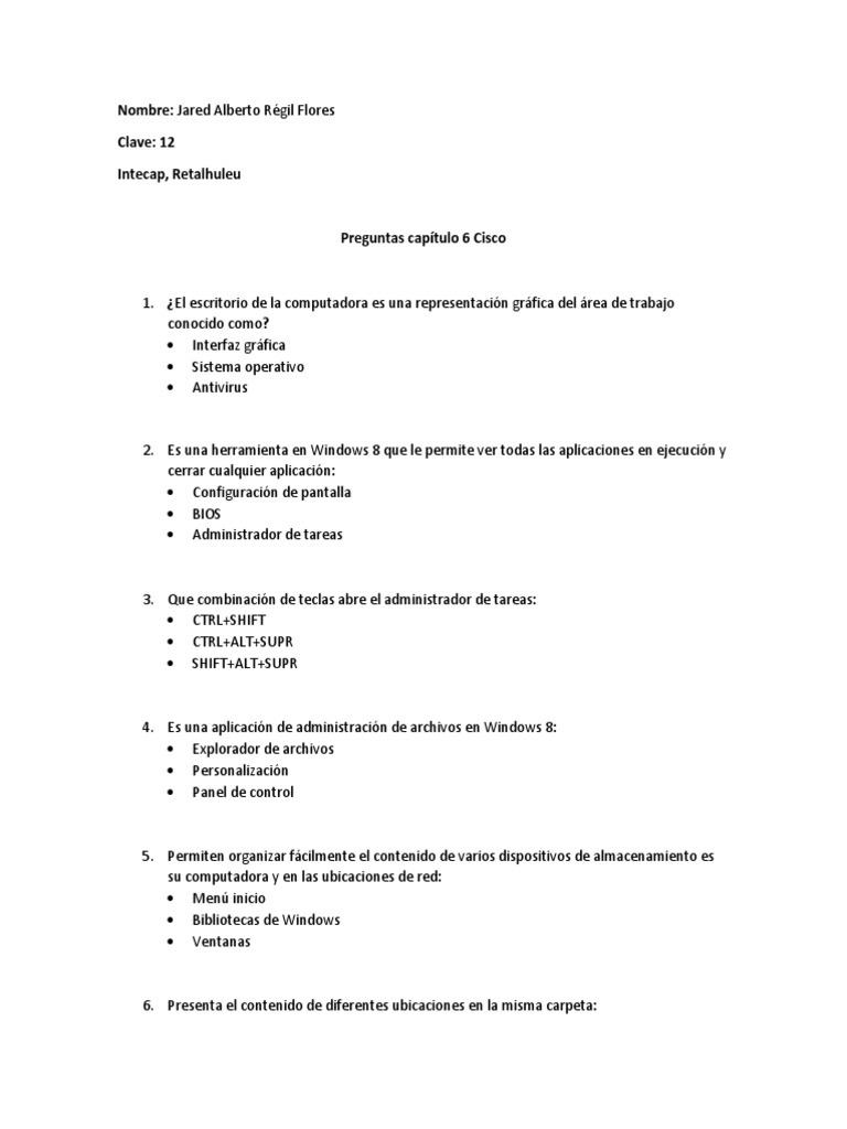 Capitulo 6 Cisco | PDF | Microsoft Windows | Sistema operativo Capitulo 6 Cisco | PDF | Microsoft Windows | Sistema operativo