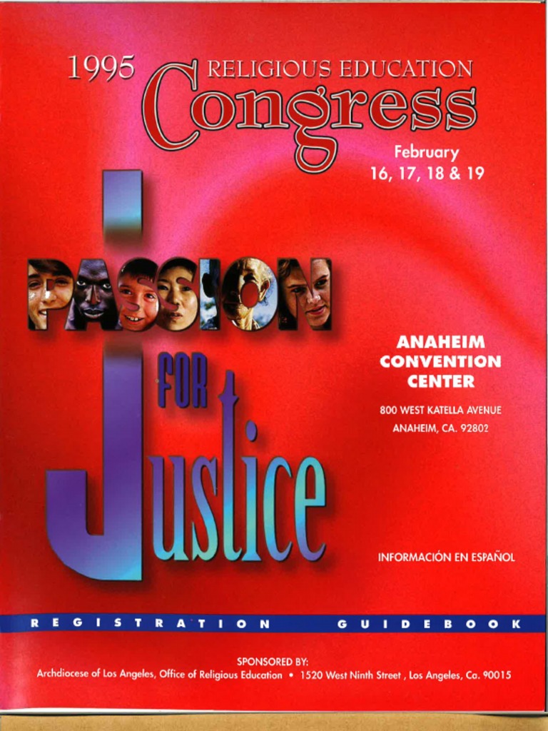 RECongress 1995 Registration Guidebook | PDF | Jesus | Mass (Liturgy)