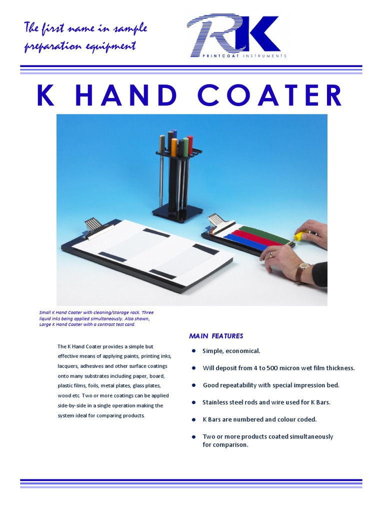 Handcoater | PDF | Coating | Wire