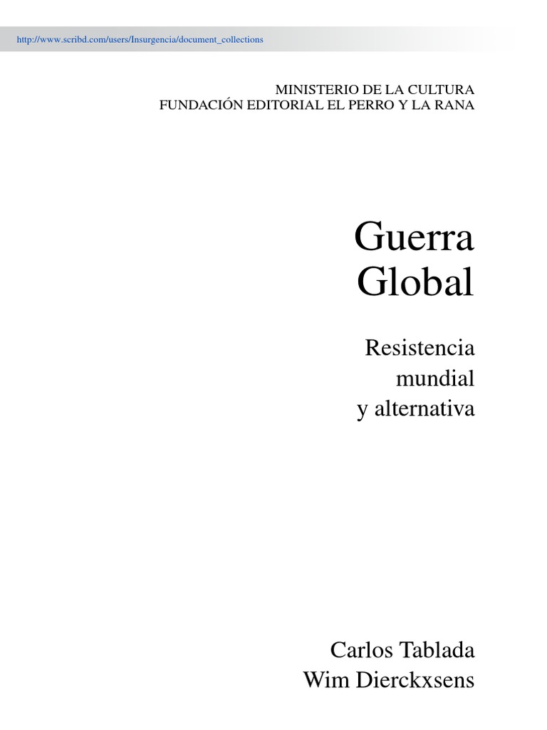 Carlos Tablada y Wim Dierckxsens Guerra Global PDF | PDF | Capitalismo ...