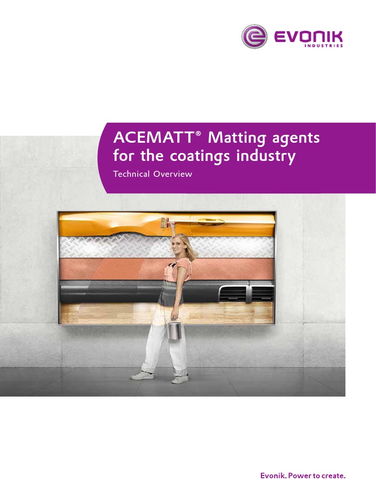 Acematt Matting Agents For The Coatings Industry | PDF | Materials ...