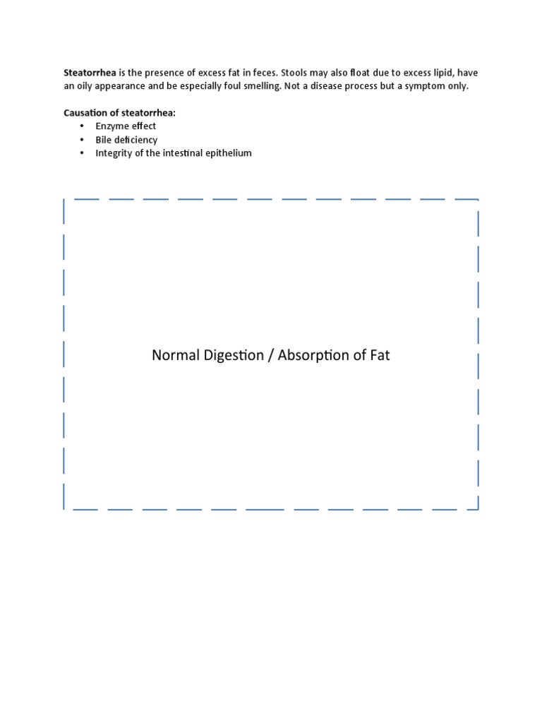 Steatorrhea | PDF | Bile | Digestive System