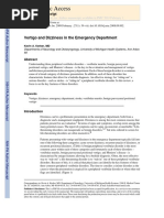 AAFP Dizziness - Evaluation and Management | PDF | Vertigo | Ménière's ...