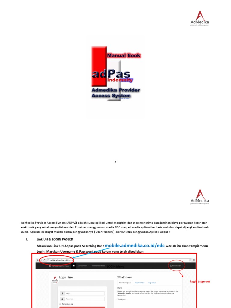 Manual Book Adpass Indemnity 121215 | PDF