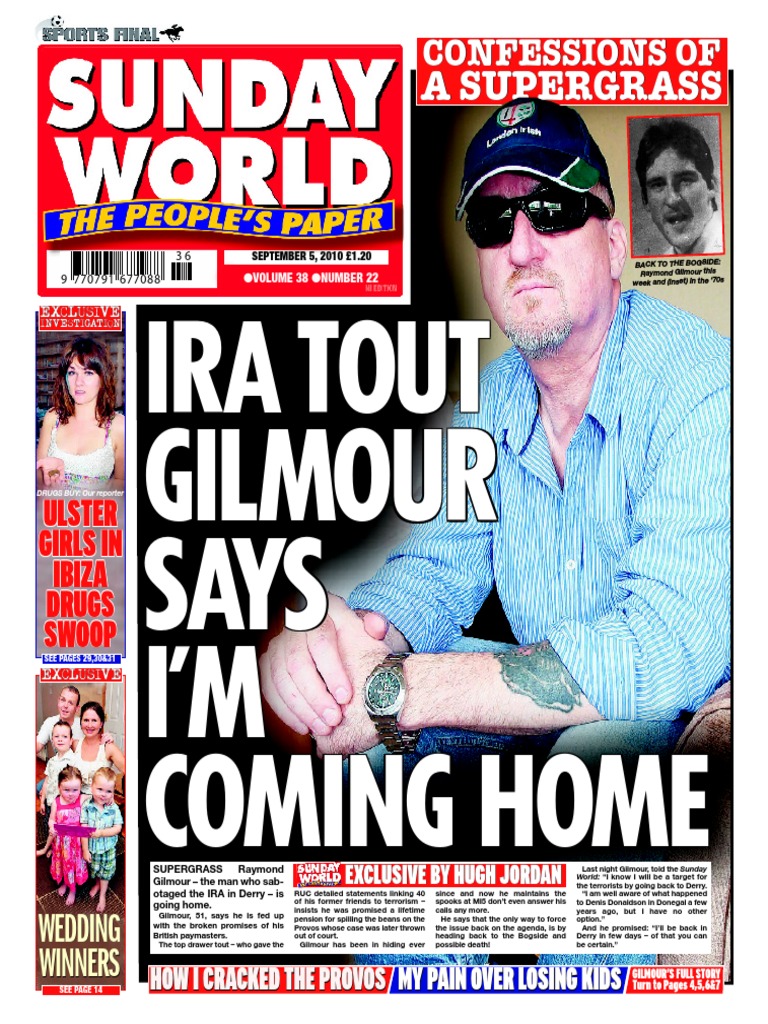 Former Special Branch / MI5 Undercover Agent Raymond Gilmour Abandoned ...