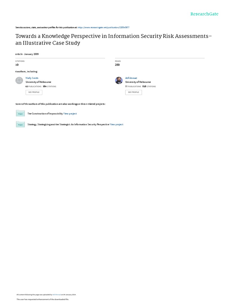 Risk Assessment Case Study | PDF | Information Security | Backup