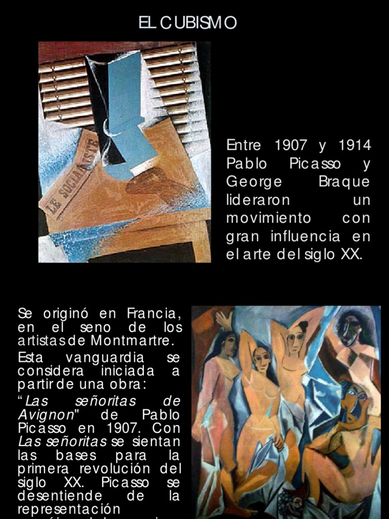 Vanguardias (Presentación) - Cubismo | PDF | Cubismo | Pablo Picasso